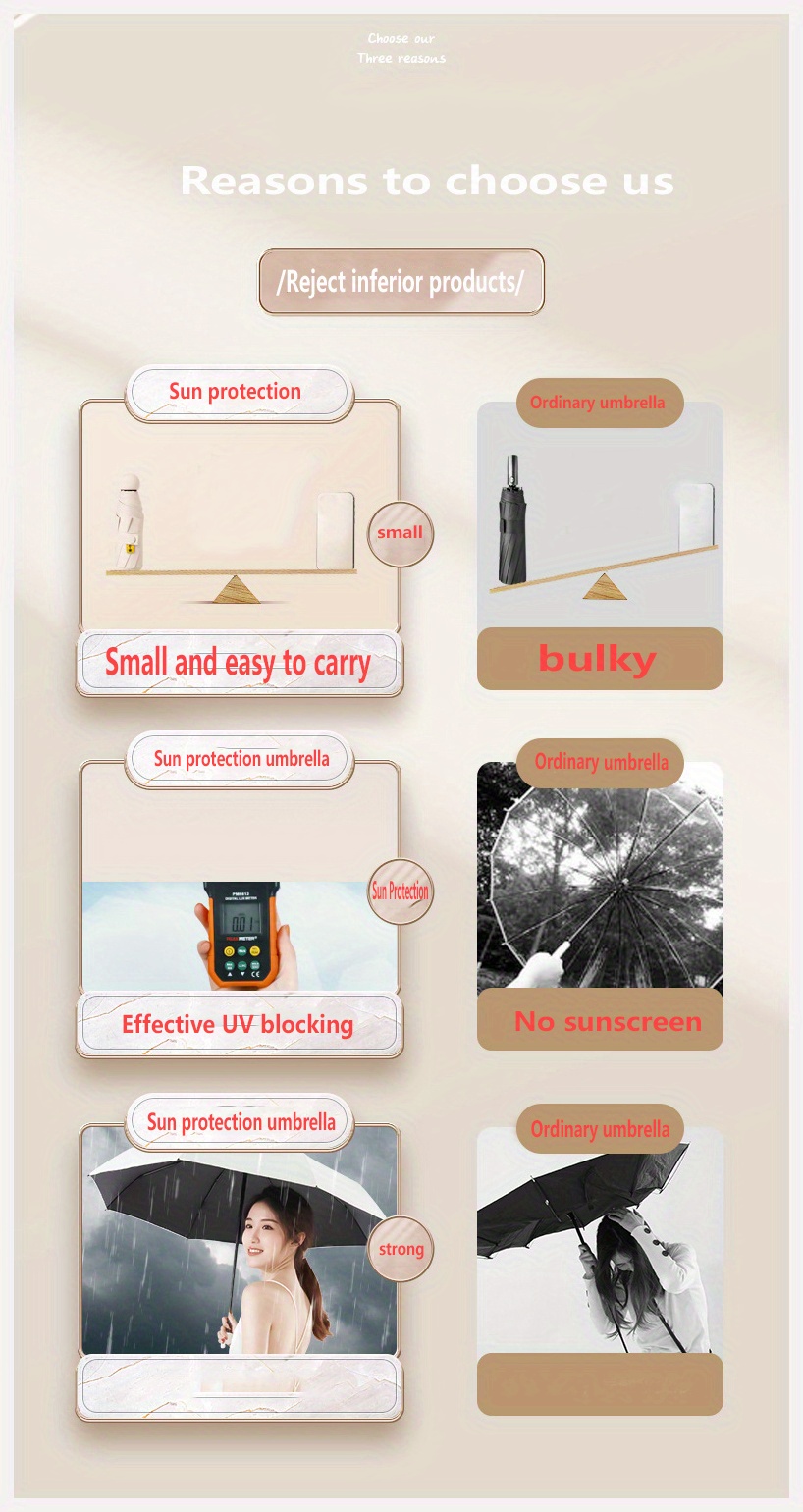 lightweight portable fold capsule umbrella rain - Temu Canada