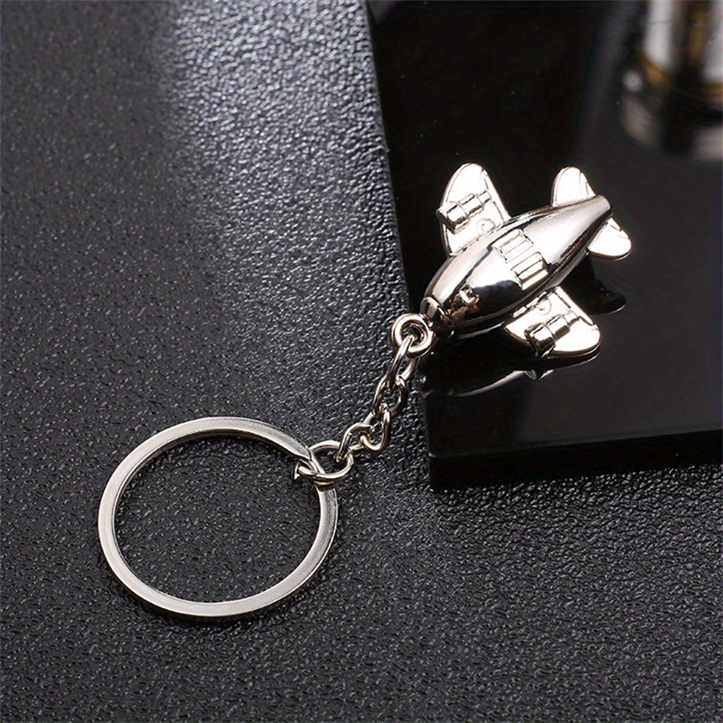1pc Creative Aviation Airplane Shape Keychain Personality Cool Backpack ...