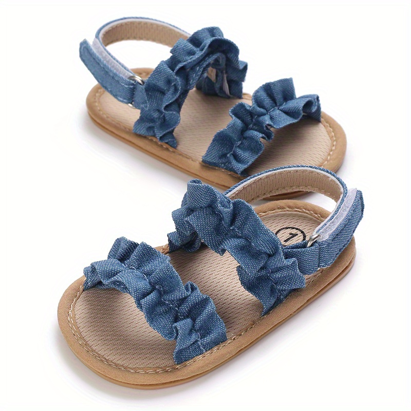 Girls Open toe Sandals Lightweight Non slip Comfy Crib Shoes - Temu Australia