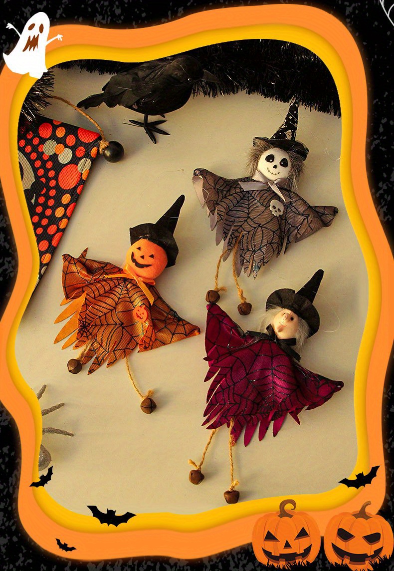 Halloween Ghost Pendant Witch Toys Doll Party Decoration - Temu Canada