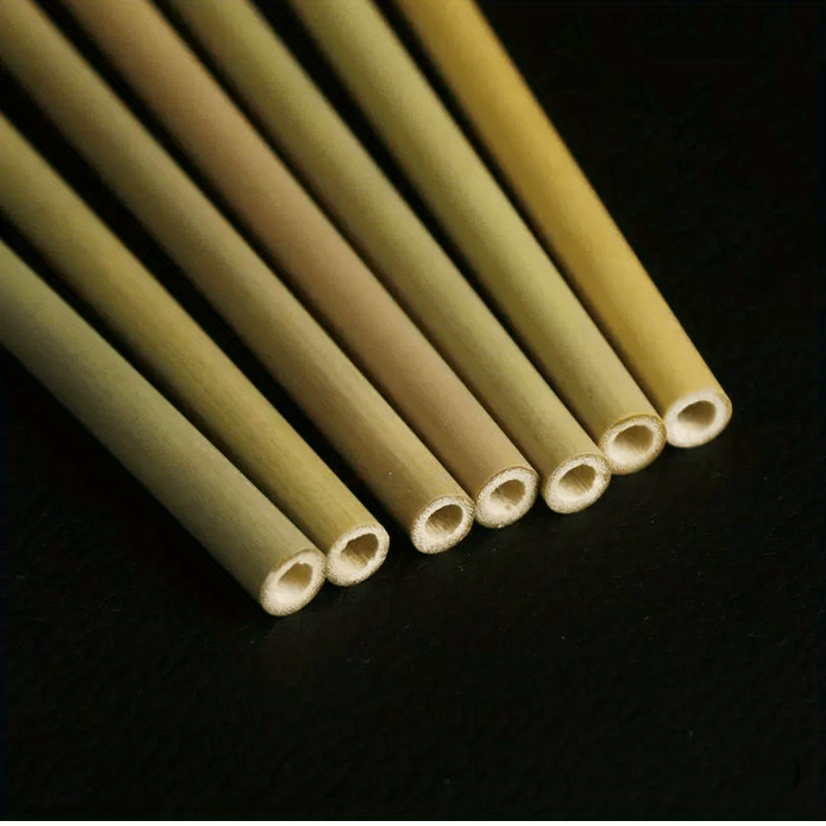 Bamboo Straws Natural Yellow Peeled Perfect Sustainable - Temu United ...