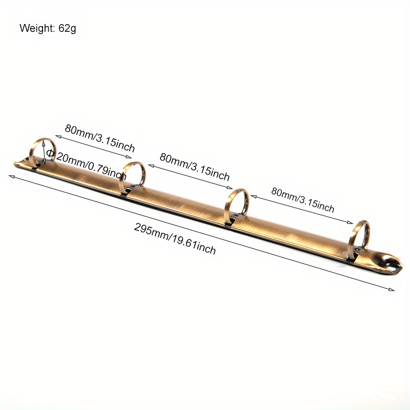 A4 Metal 4 Ring Binder Clips Detachable - Temu United