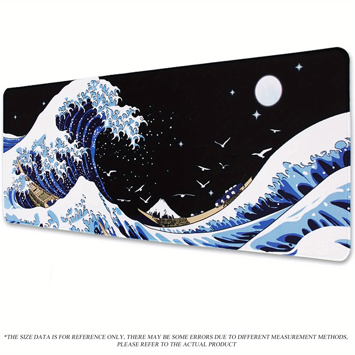 1pc Gaming Laptop Mouse Pad Sea Wave Big Desk Pads Pc Keyboard ...