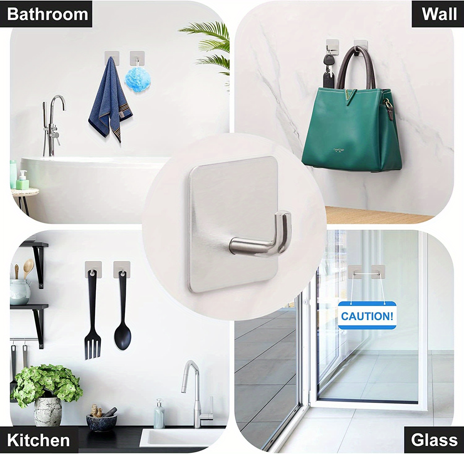 Hooks Wall Hooks Creative Bathroom Hooks - Temu Australia
