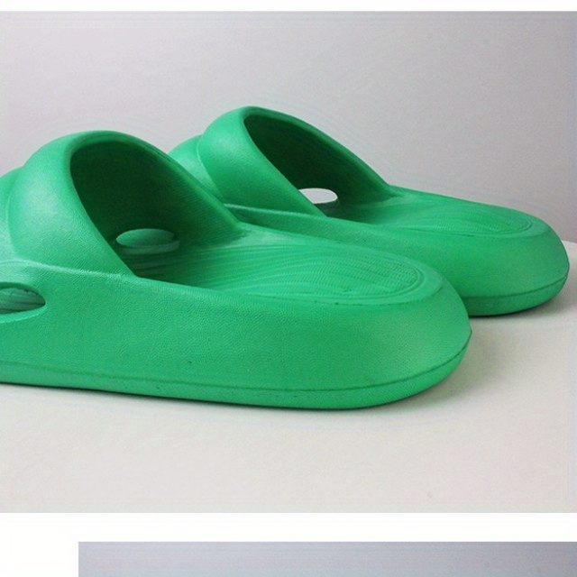 Unisex Open Toe Cutout Non Slip Summer Slides Quick Drying - Temu Australia