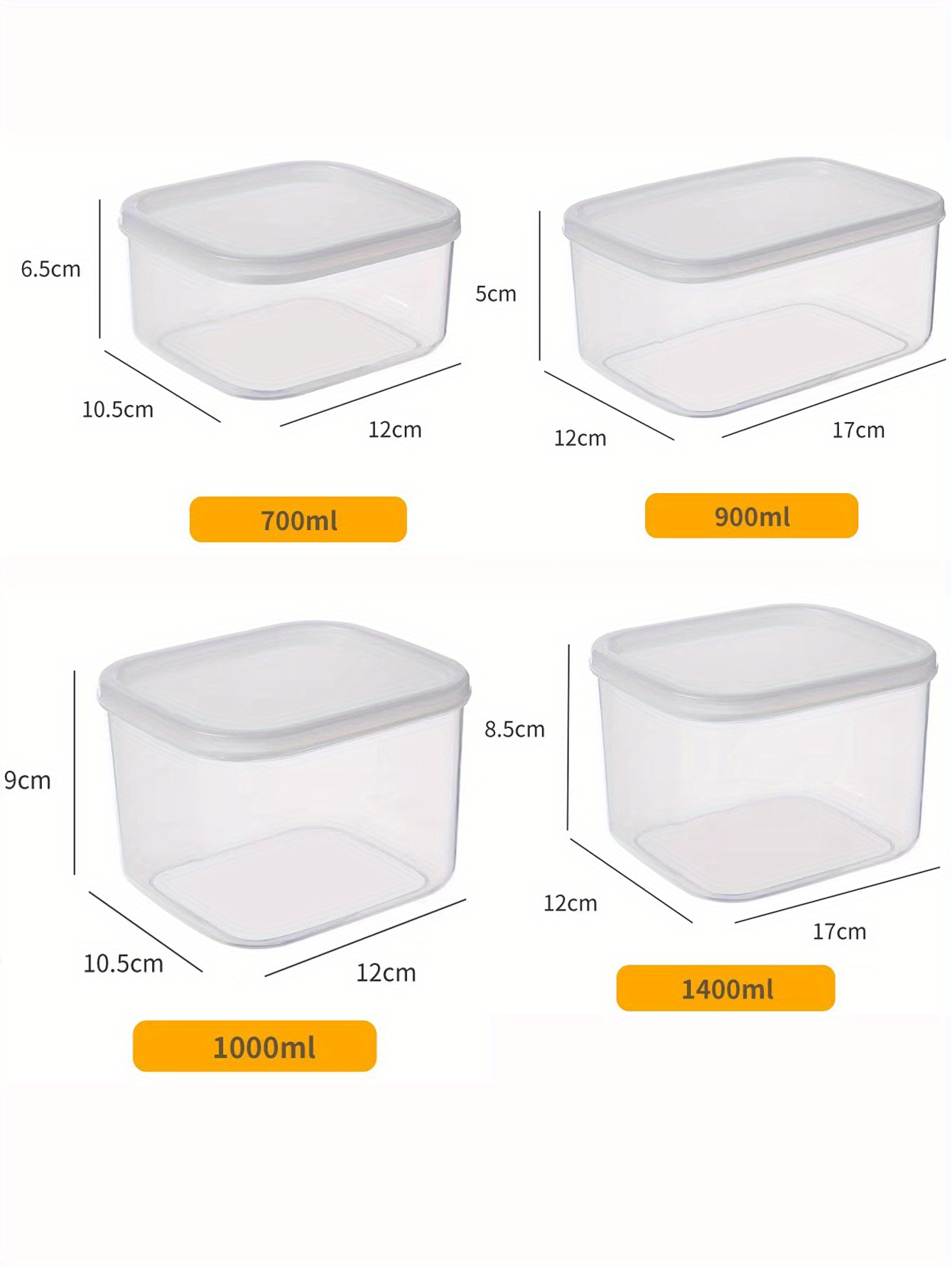 Reusable Transparent Fridge Fresh keeping Box Lid Keep - Temu
