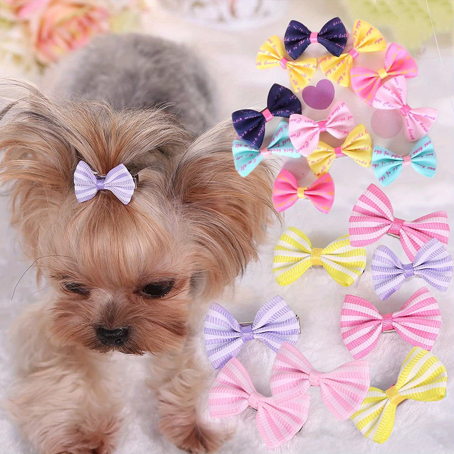 15pc Hair Bows Dogs And Cats Headwear And Hair Accessories For Your ...