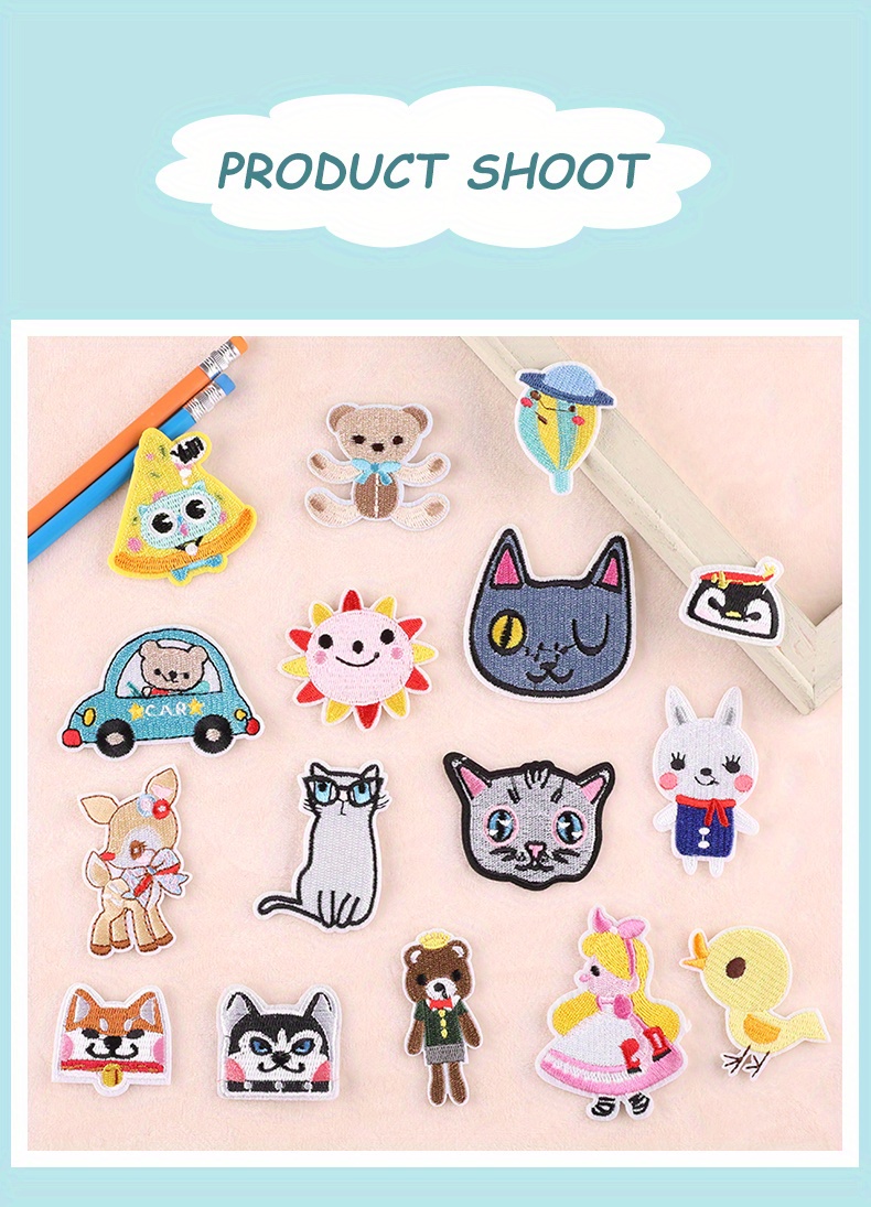 Cartoon Animal Embroidery Badge Clothing Hat Accessories Diy - Temu ...
