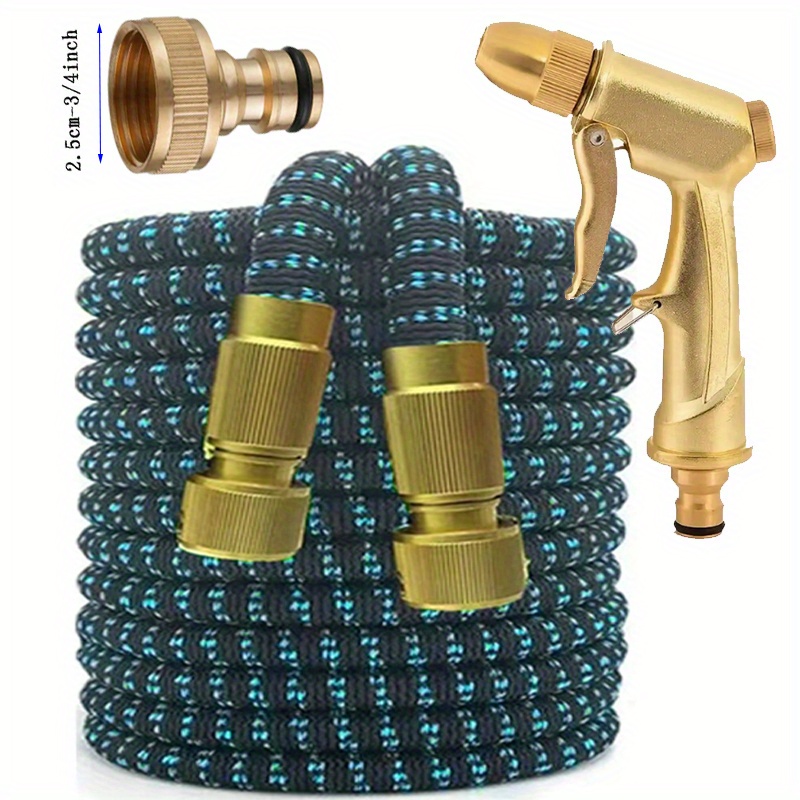 Garden Hose Set Expandable Water Hose Spray Gun Rubber - Temu Australia