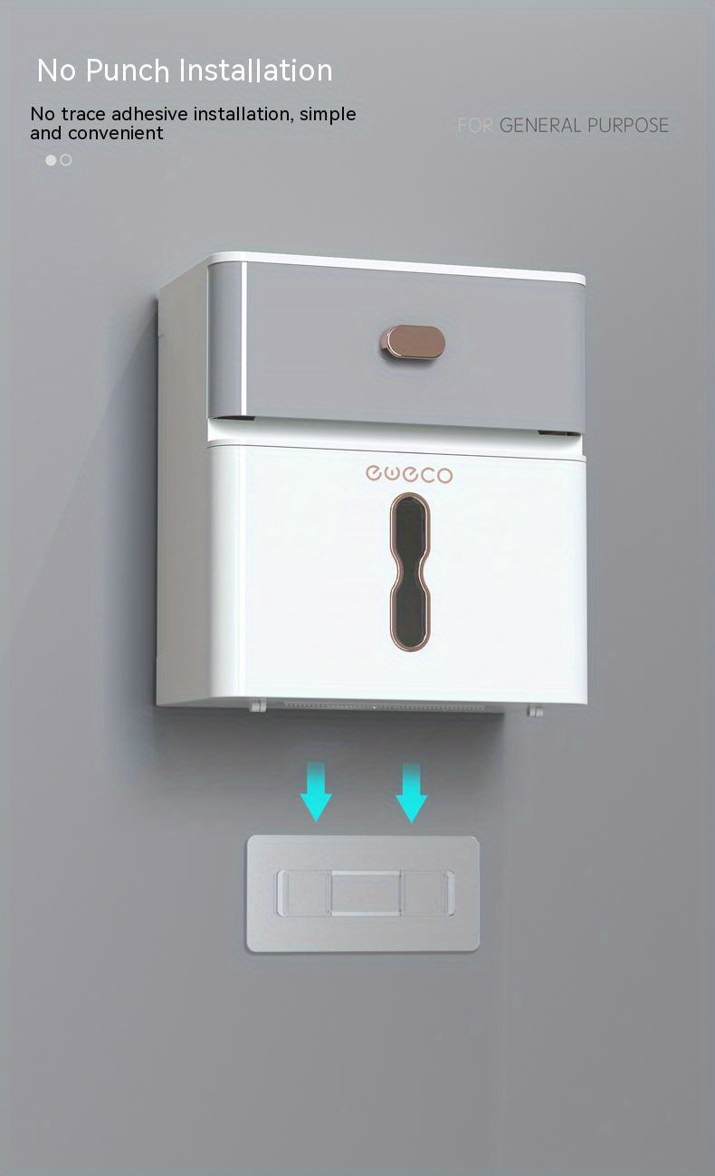 Bathroom Double layer Storage Rack Roll Paper Tissue Box - Temu Australia