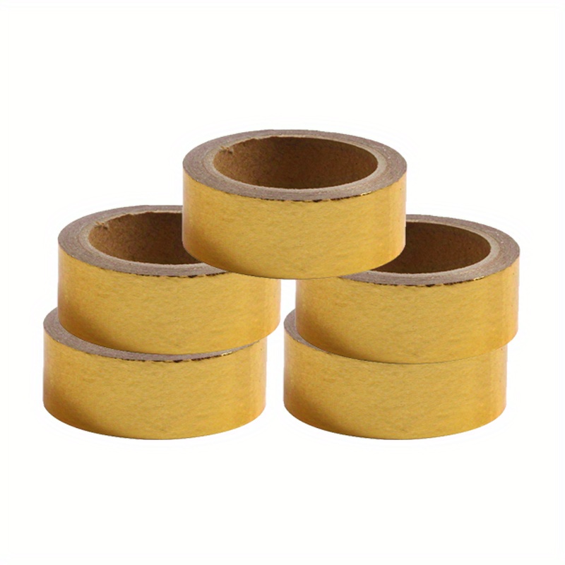 5pcs Solid Aluminum Foil Paper Tape Decorative Self Adhesive Masking ...