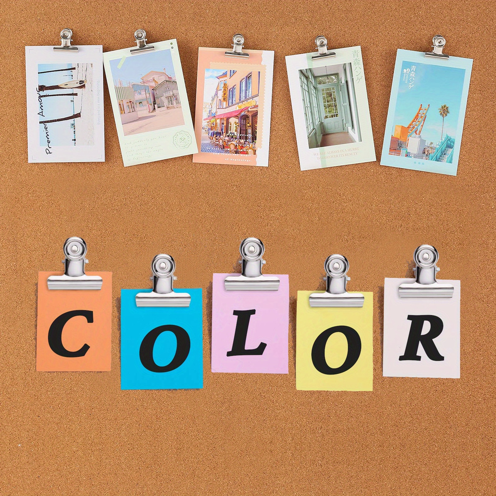 Heavy Duty Silver Bulldog Clips Push Pins Perfect Bulletin - Temu