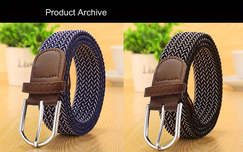 lightweight elastic waist belt casual needle belt for men and women ...