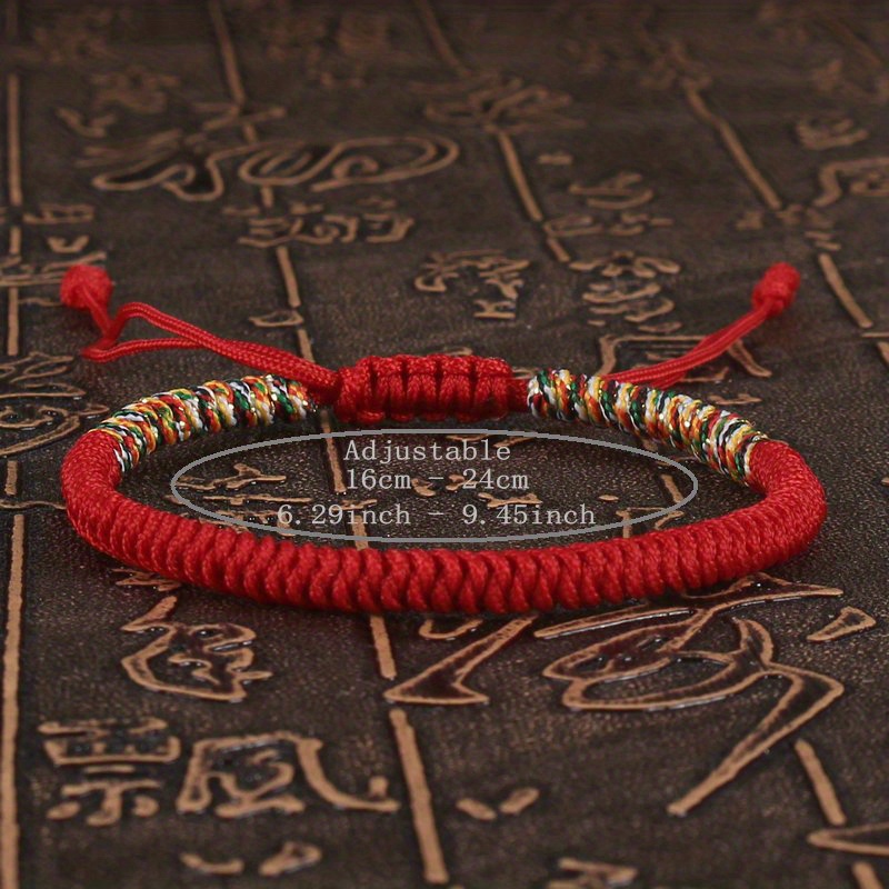 Buddhism Bracelet Men Adjustable Colorful Rope Bracelet Men - Temu