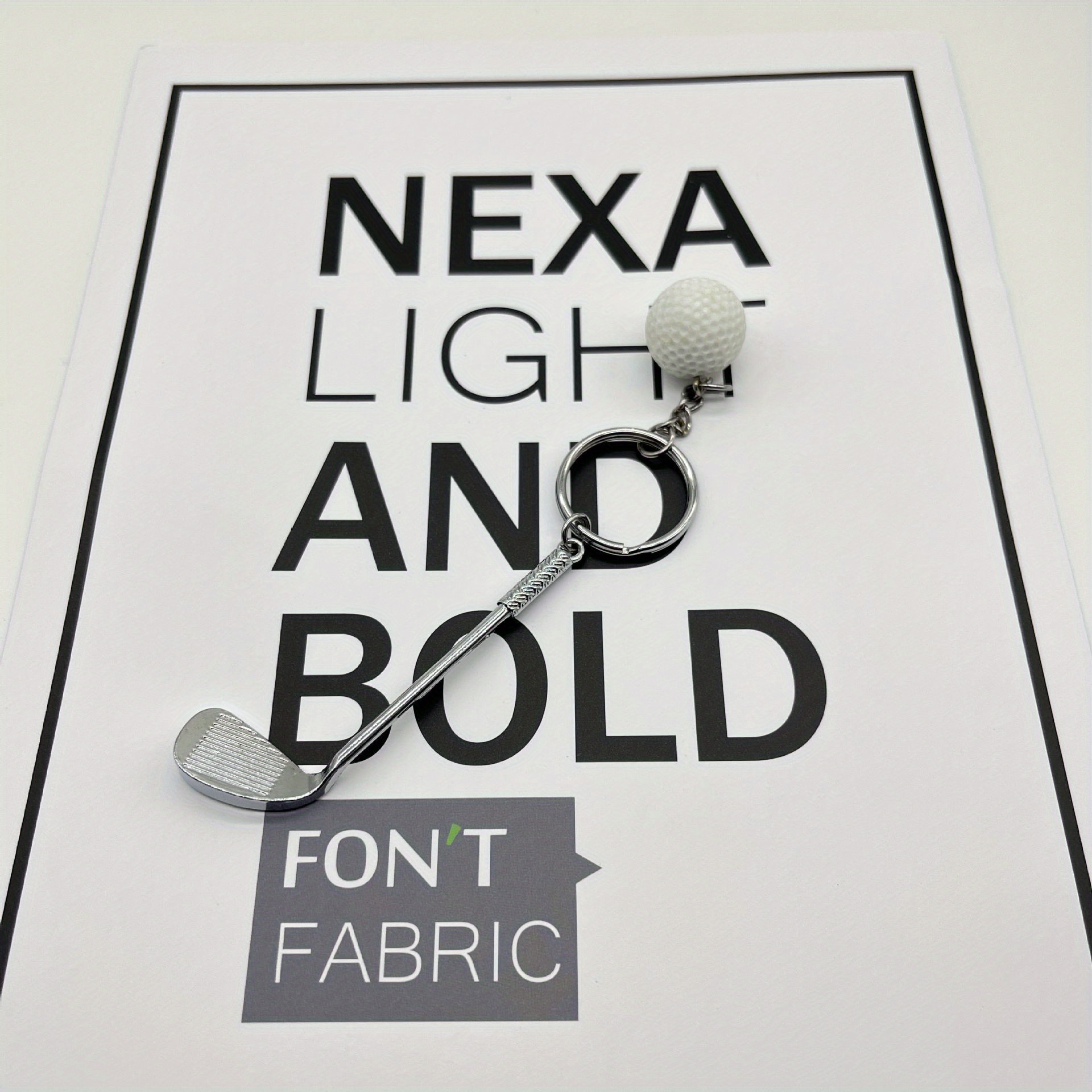 1pc Creative Multicolor Simulation Mini Golf Key Chain Pendant Mens Bag ...