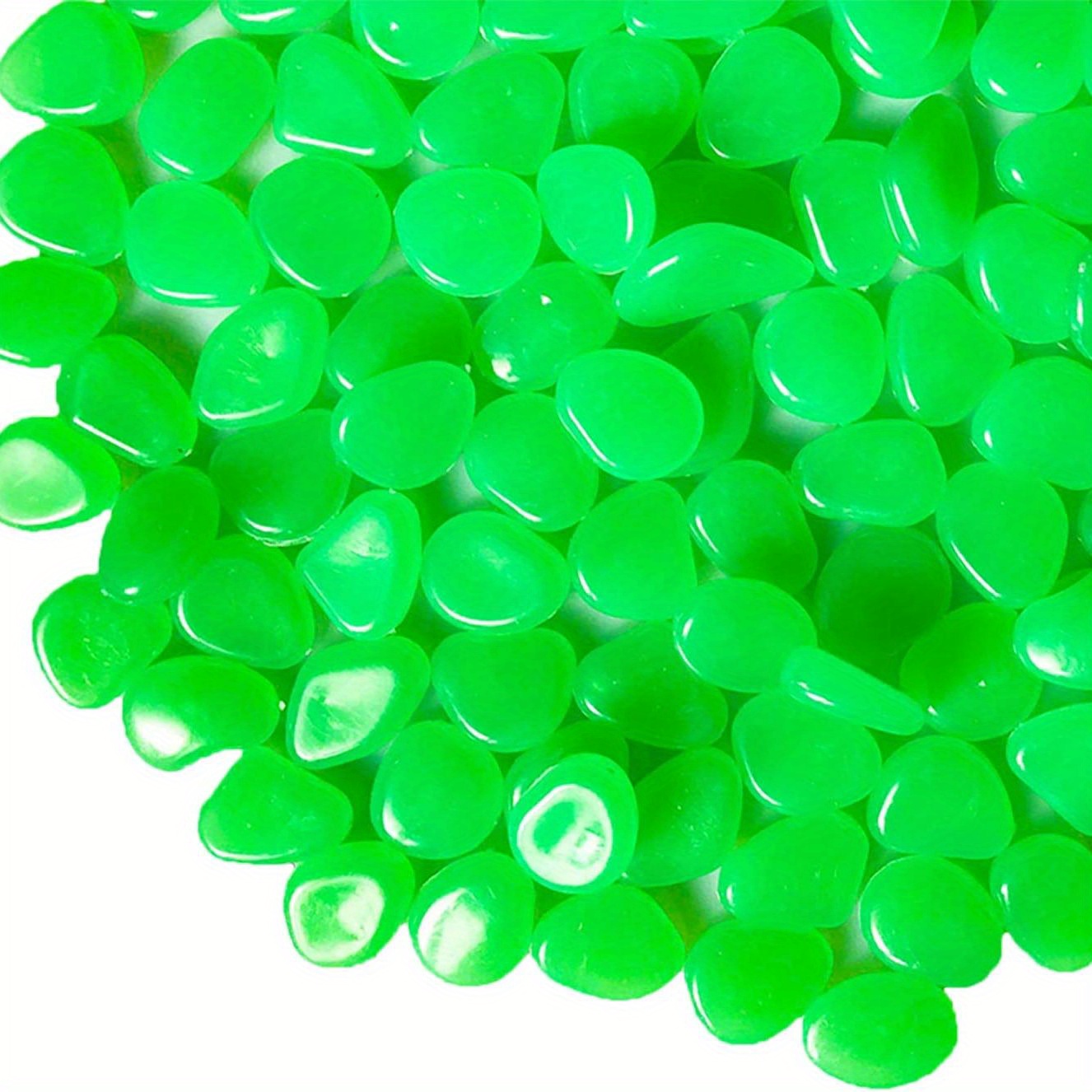 50pcs Glow In The Dark Rocks Glow In The Dark Pebbles Outdoor Decor ...