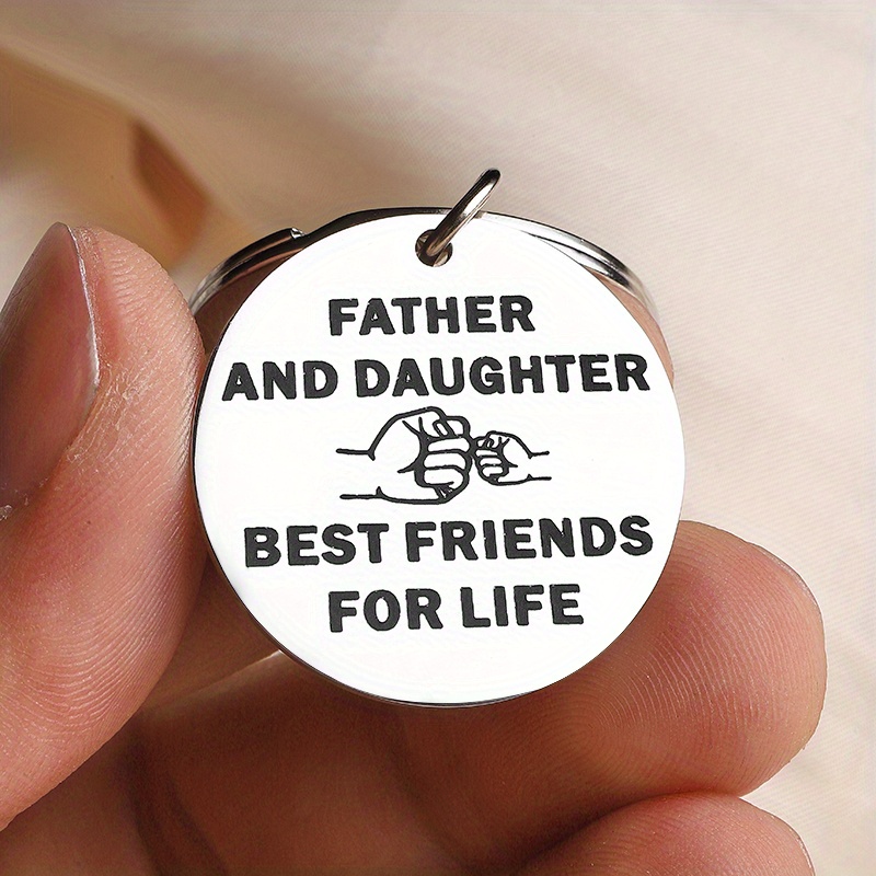teen creative father daughter life" keychain - Temu
