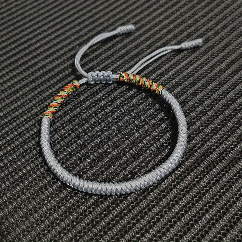 Buddhism Bracelet Men Adjustable Colorful Rope Bracelet Men - Temu