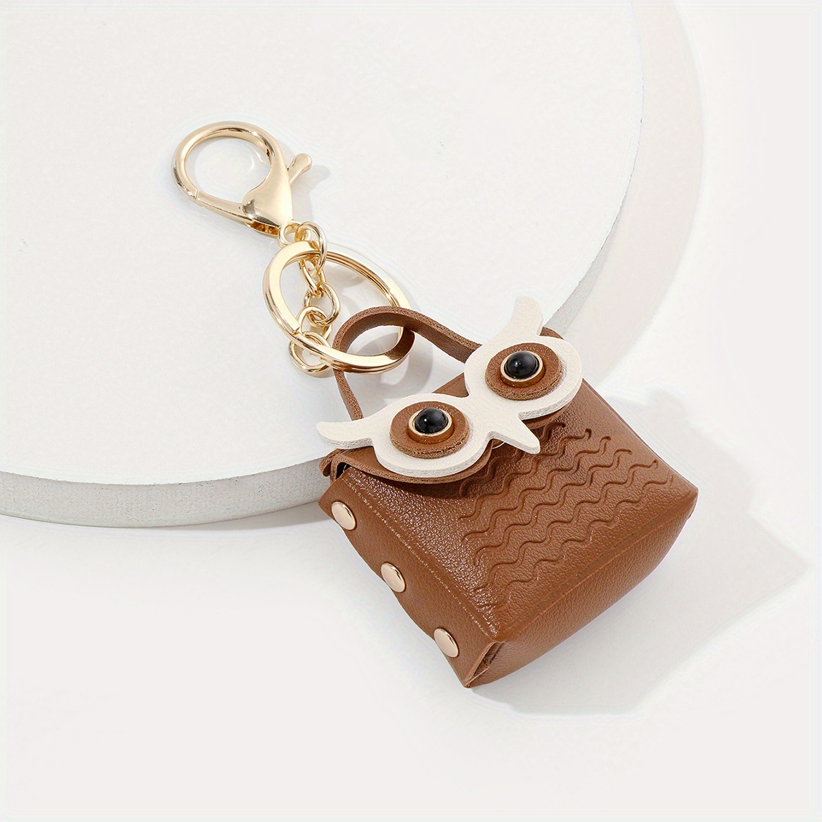 Cute Owl Decorated Small Bag Keychain Cartoon Animal Key - Temu United ...