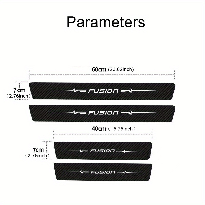 Carbon Fiber Interior Door Threshold Anti Scratch Stickers - Temu