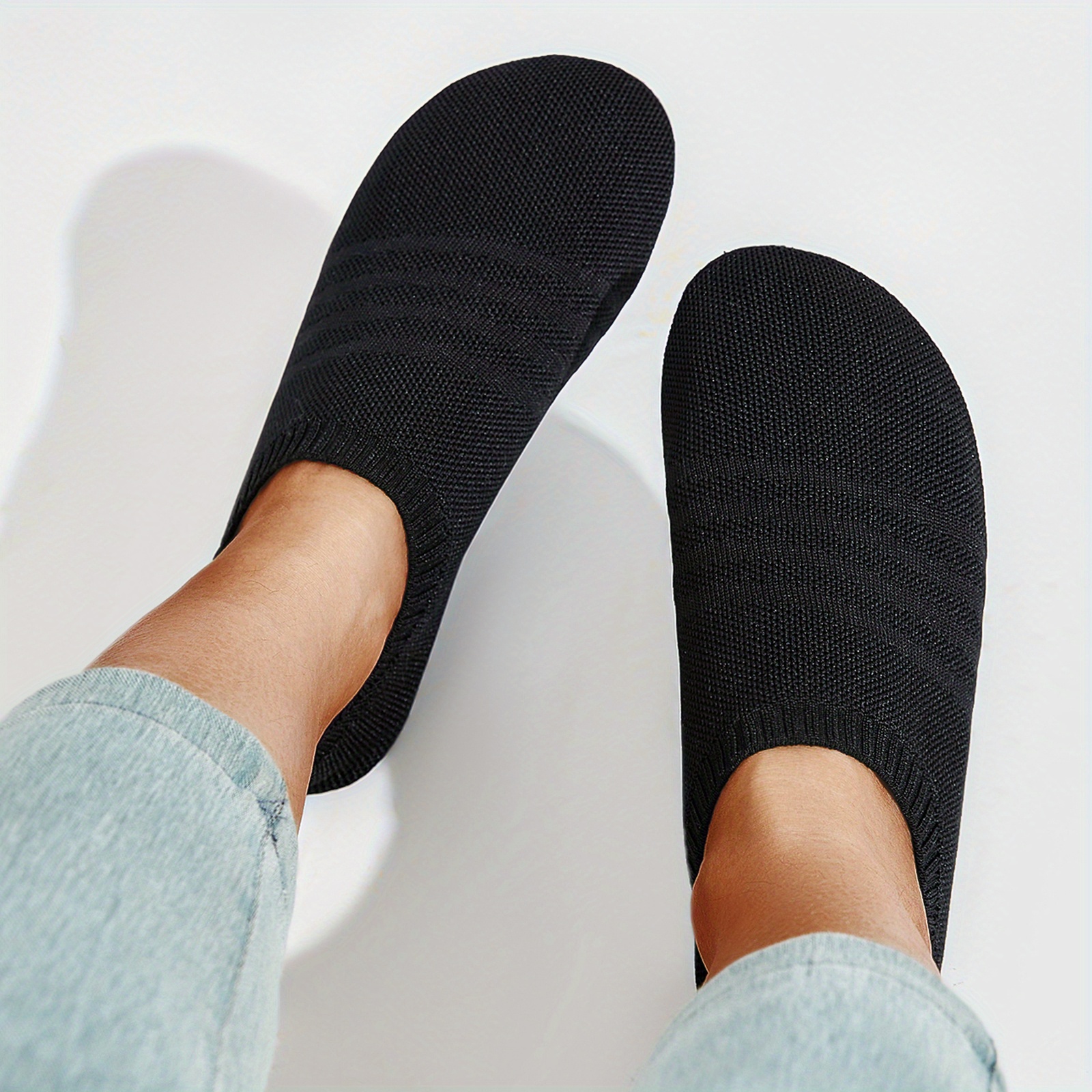 Men Women House Sock Shoes Lightweight Comfortable Indoor Slippers ...