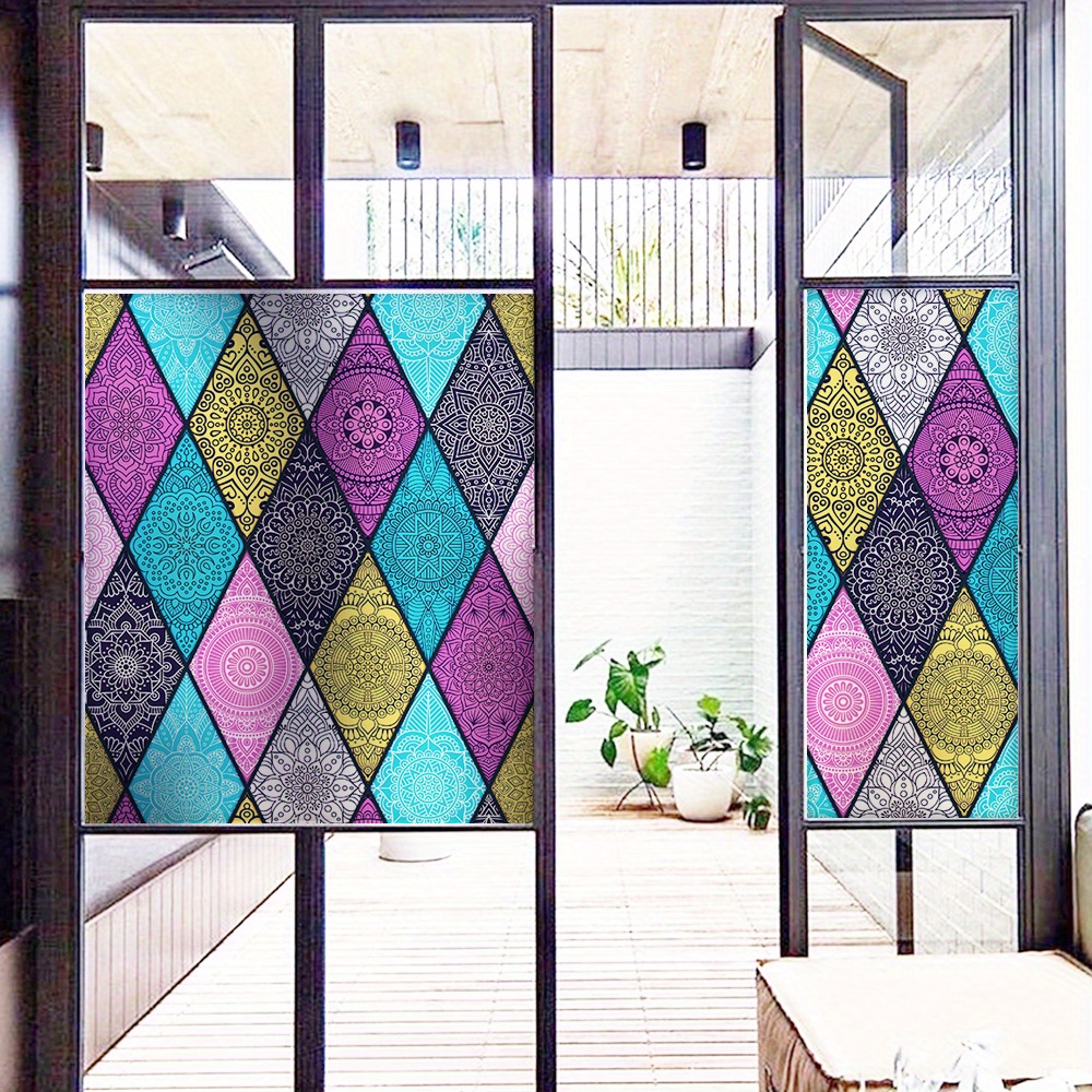 Boho Window Film Sticker Non adhesive - Temu United