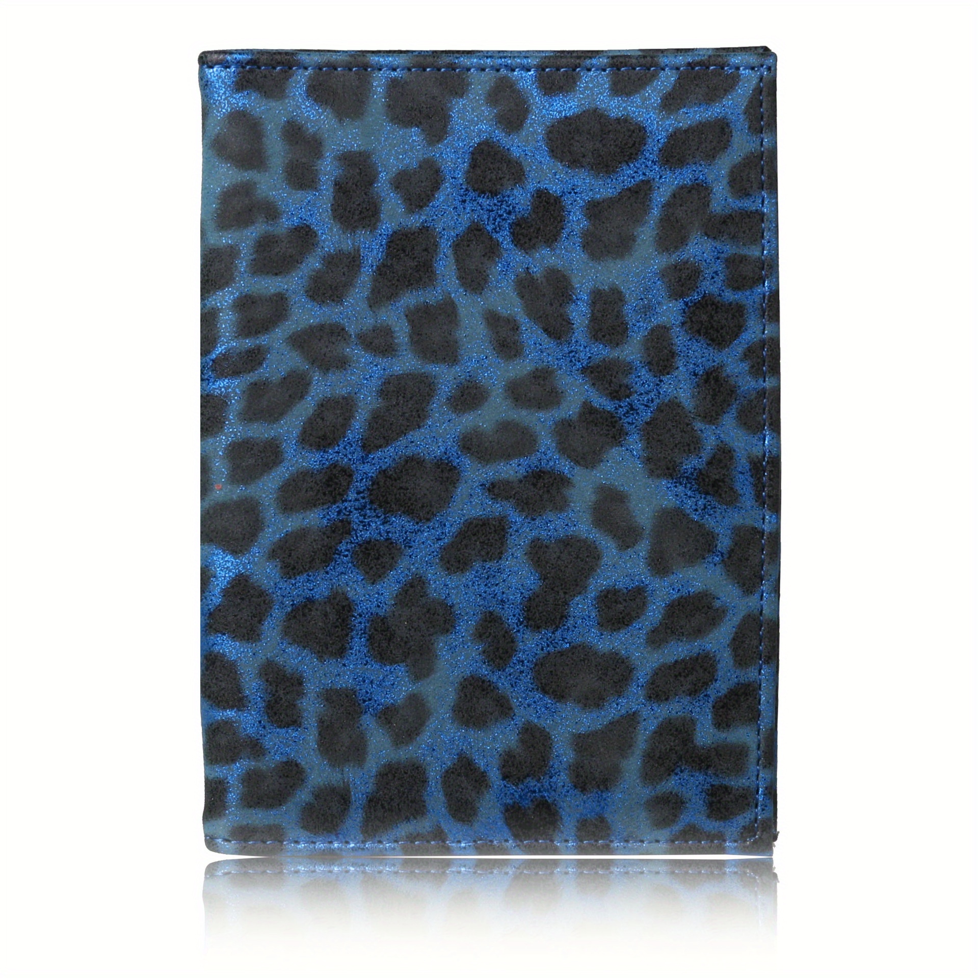 mens credit card holder leopard print mens card case animal pattern ...