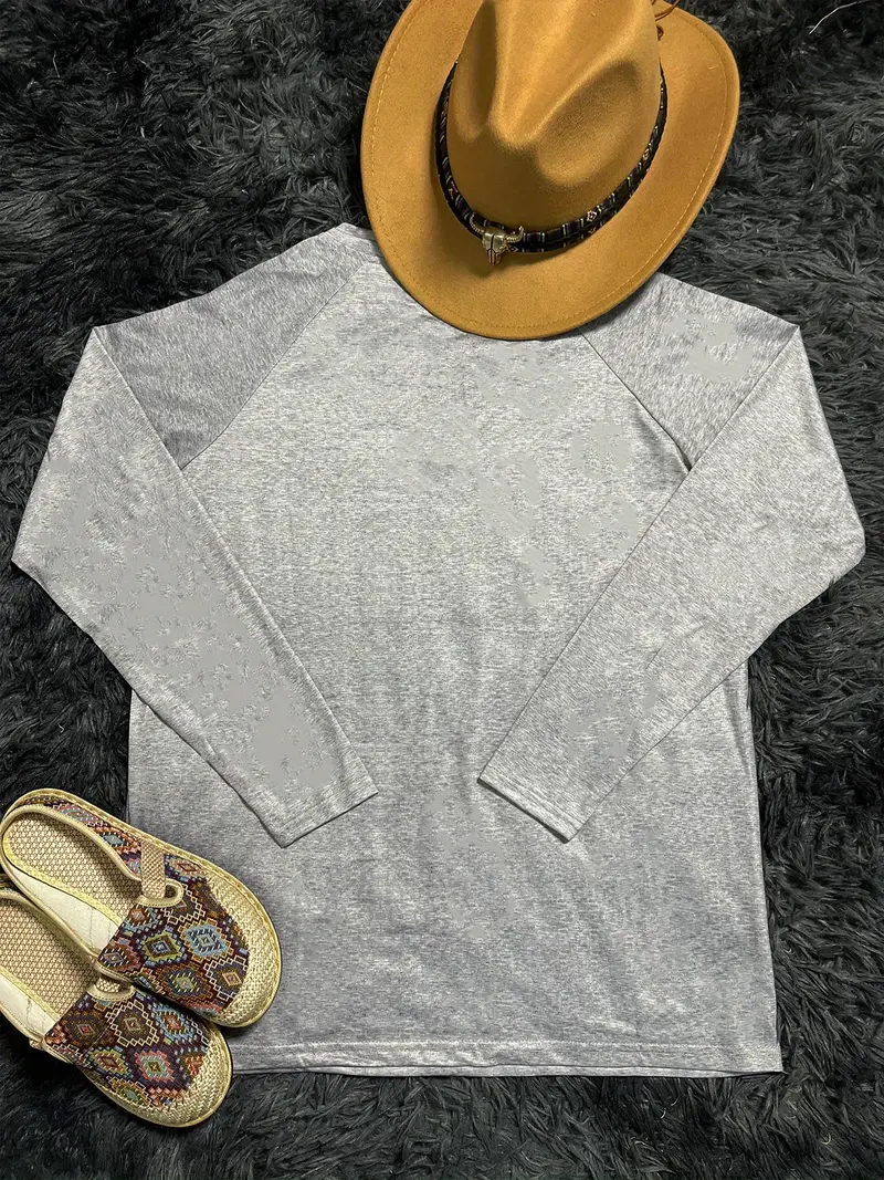 Ethnic Eagle Print T Shirt Vintage V Neck Long Sleeve Temu
