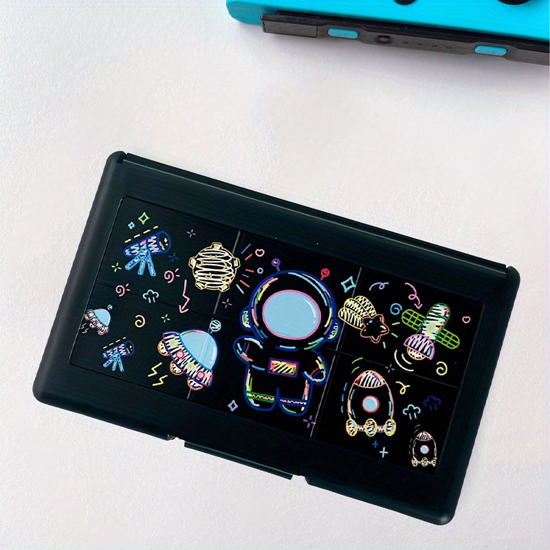 One Fluorescent Astronaut Switch Game Card Storage Box Game - Temu Ireland