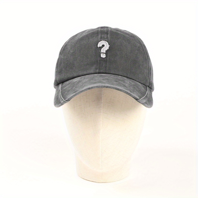 baseball cap male street retro washed denim curved peaked cap | Temu Norway