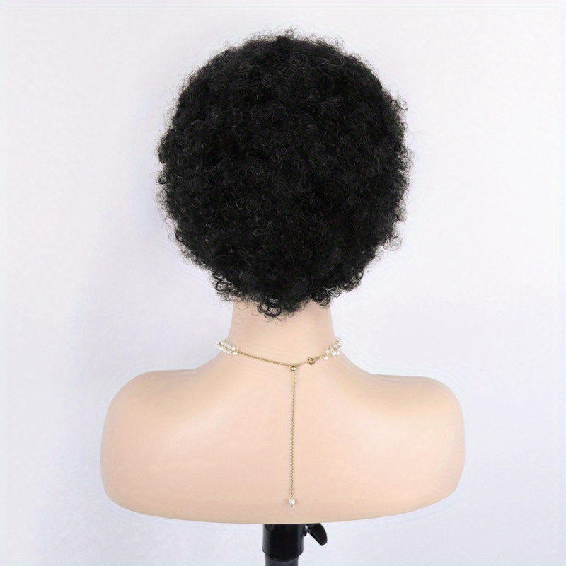 large afro human hair wig women soft bouncy - Temu Australia