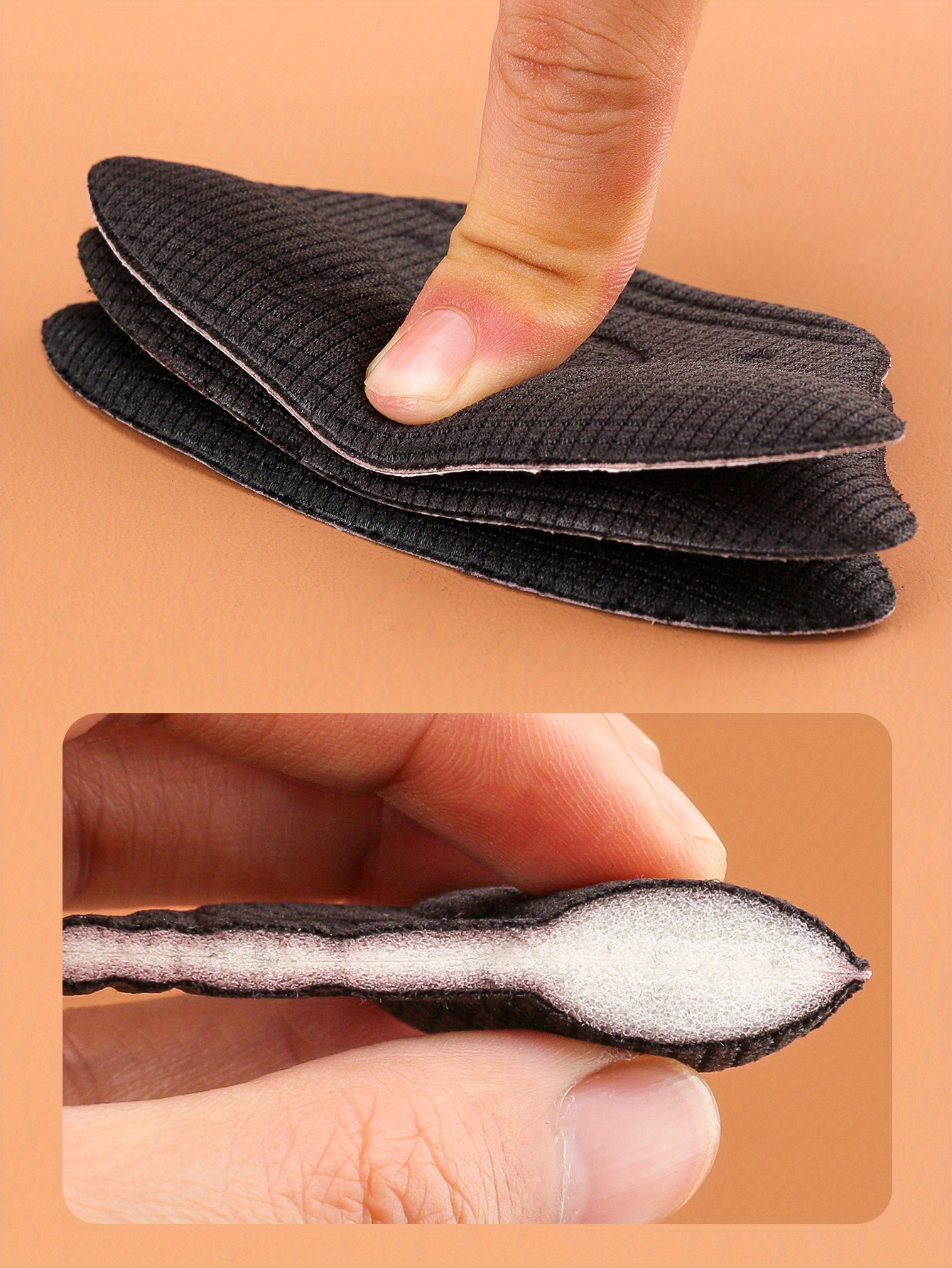 Men's Women's Sneakers Heel Stickers Beige Black Self - Temu New Zealand