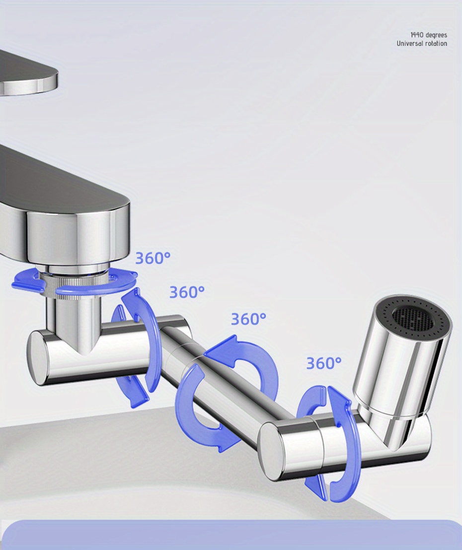 Retractable Splash Filter Faucet Extender Rotating - Temu