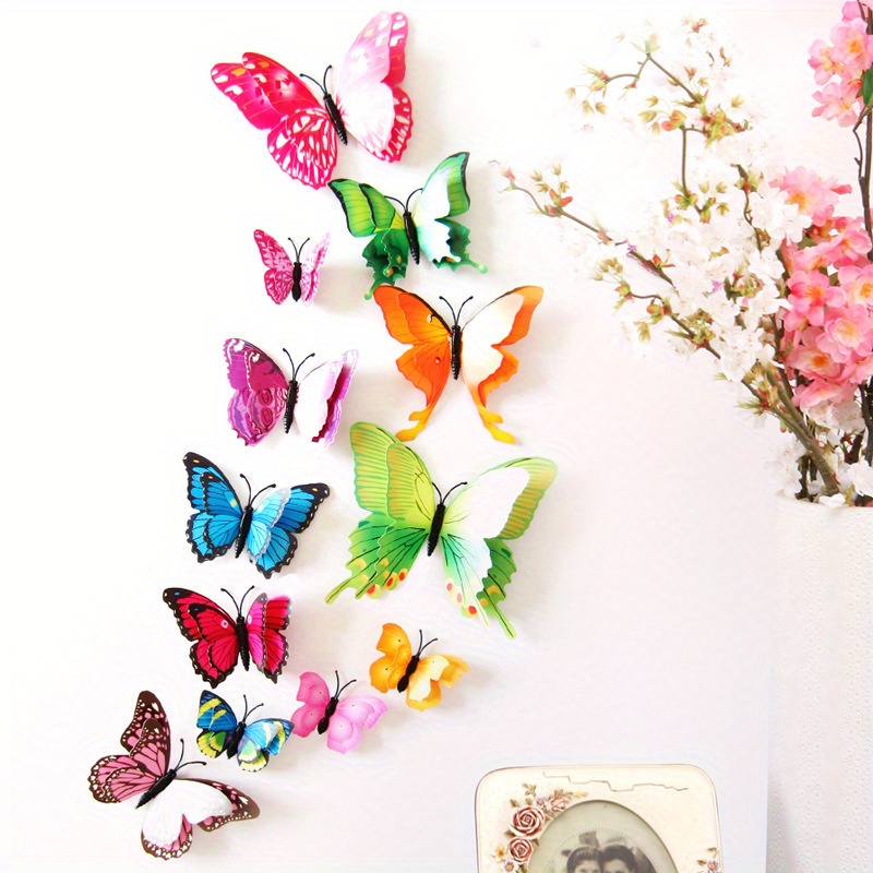 Magnetic 3d Butterfly Wall Decor Home Garden Bedroom Wedding - Temu Ireland