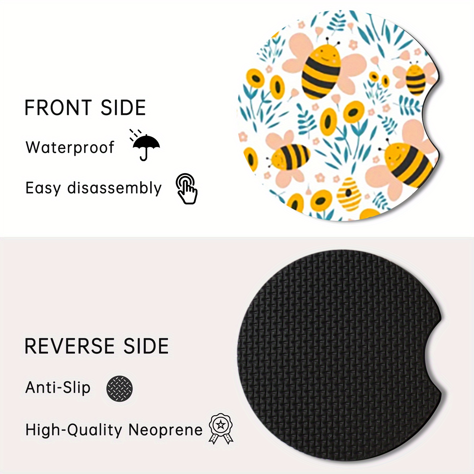 Absorbent Auto Drink Use Color Coasters Mats Vehicle Car - Temu Australia