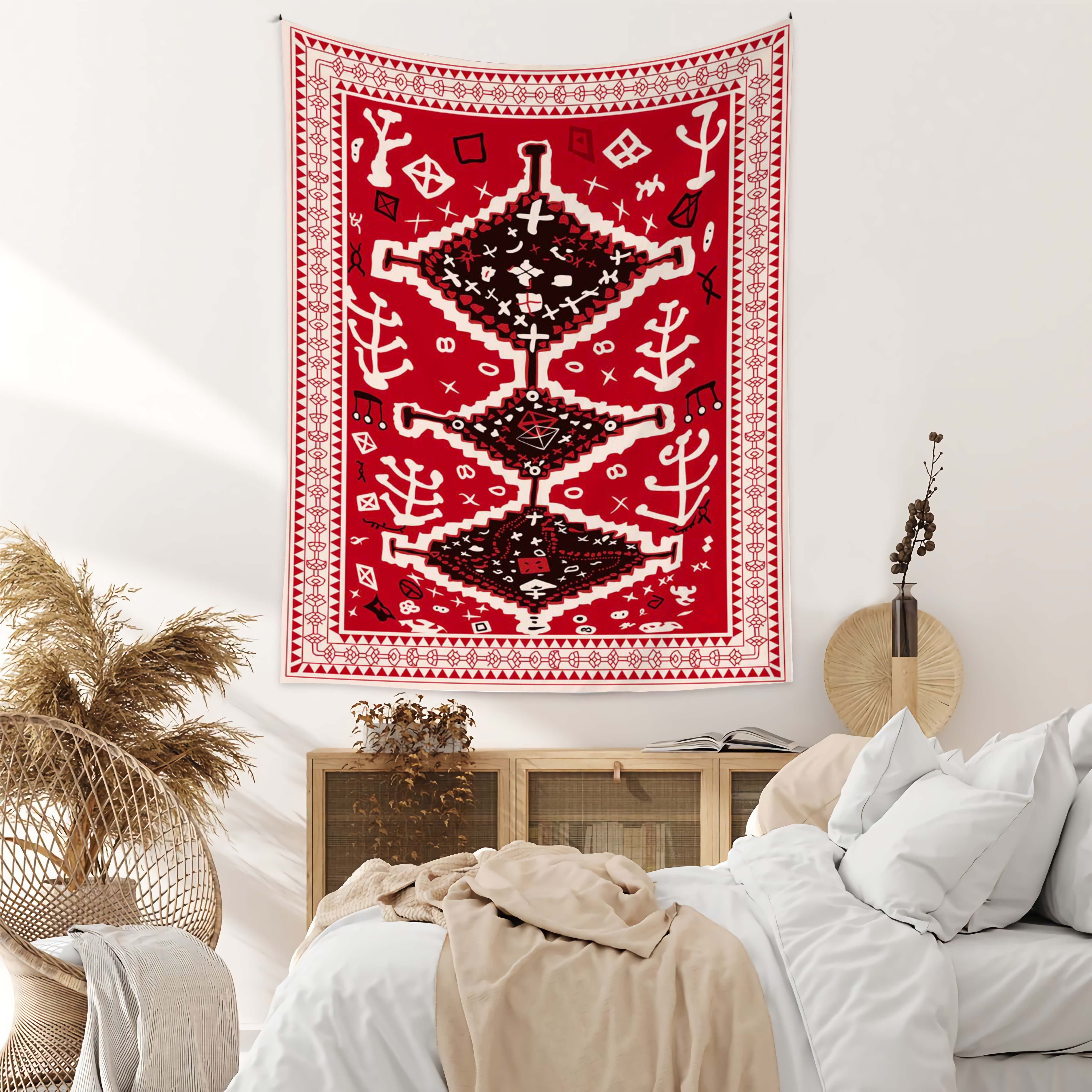 National Nordic Peach Skin Velvet Hanging Cloth Tapestry - Temu New Zealand