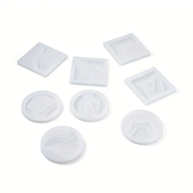 Non Food Diy Coaster Silicone Mold Resin Casting Molds Uv Temu United