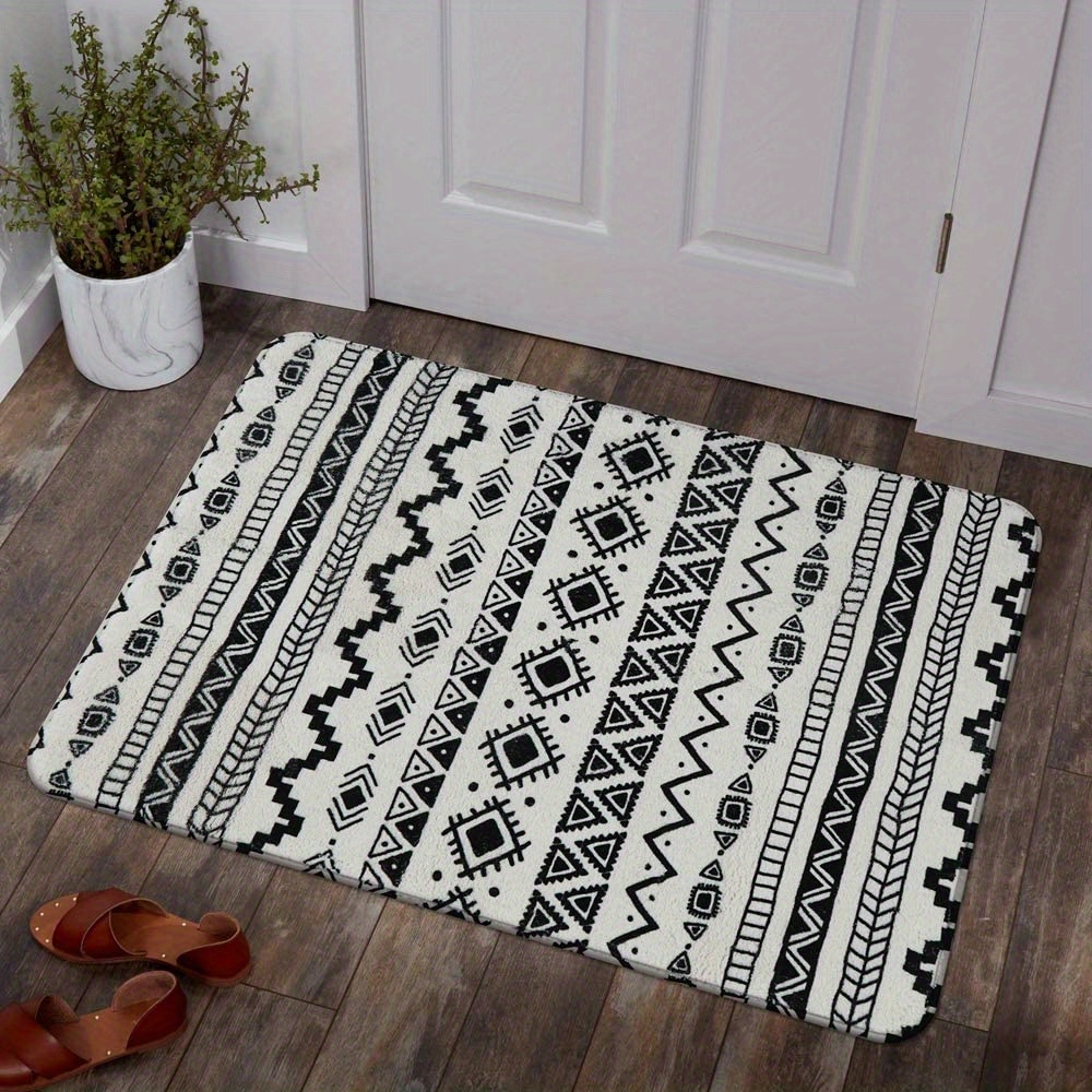 1pc Geometric Kitchen Rugs Washable Area Rugs Small Throw Entryway Rug ...