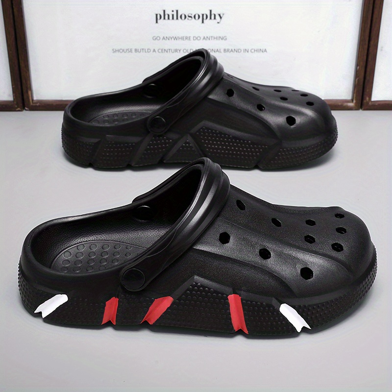 Men's Lightweight Comfy Clogs Hollow Out Non Slip Garden Shoes Summer ...