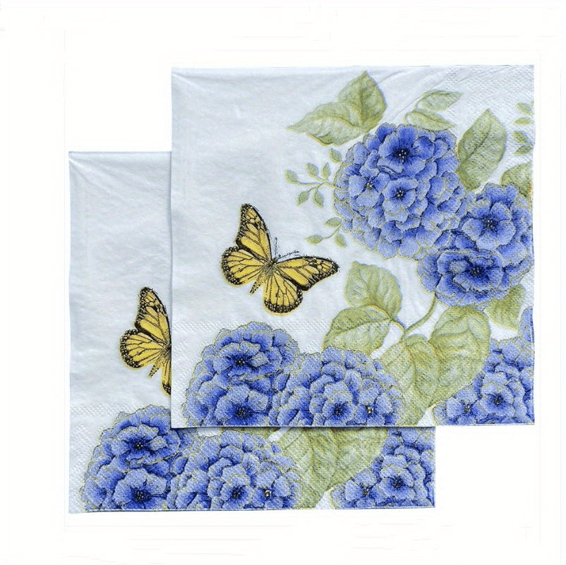 Colored Paper Napkins Disposable Paper Colored Butterflies - Temu ...