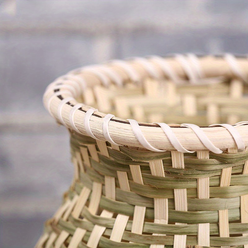 Hand woven Bamboo Products Bamboo Fish Baskets Flower - Temu