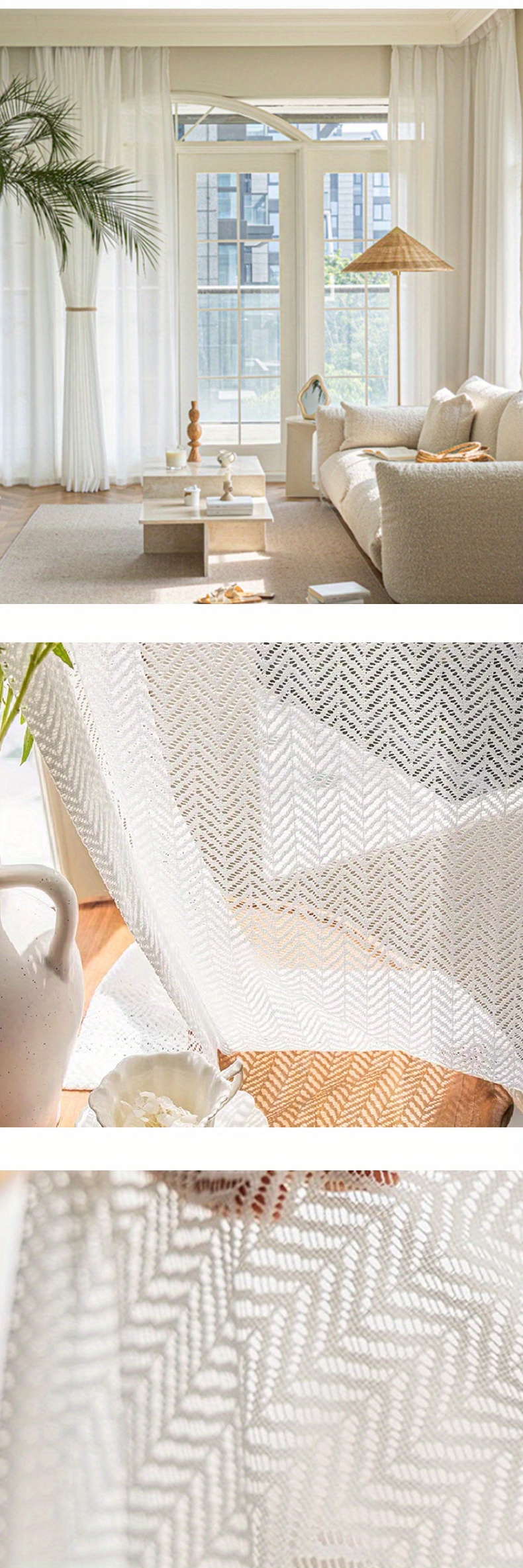 French Balcony Floating Window Sheer Curtain Window - Temu New Zealand