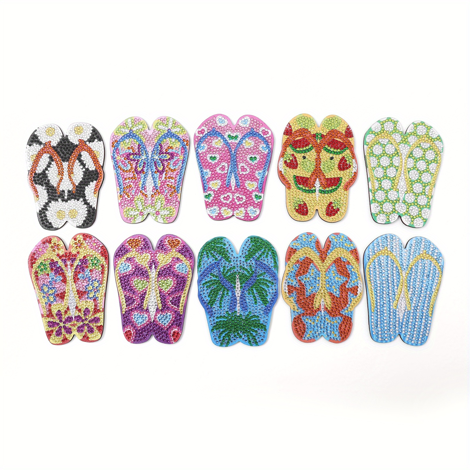 Diamond Painting Coasters Kits Flip Flop Holder Diy Summer - Temu Australia