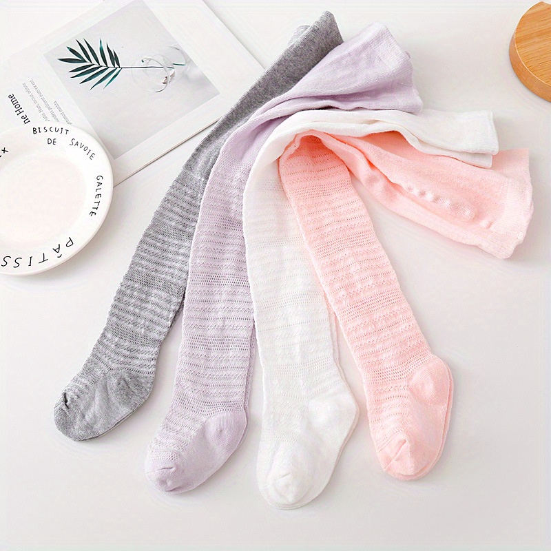 Girls Plain Color Mesh Crew Tights Socks Breathable - Temu United Kingdom