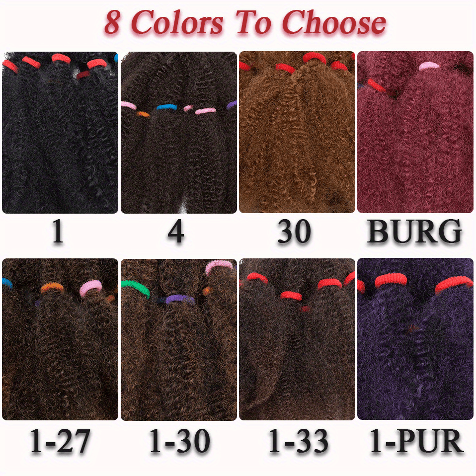 Kinky Curly Bulk Hair Marley Braids Synthetic Twists Afro - Temu Australia