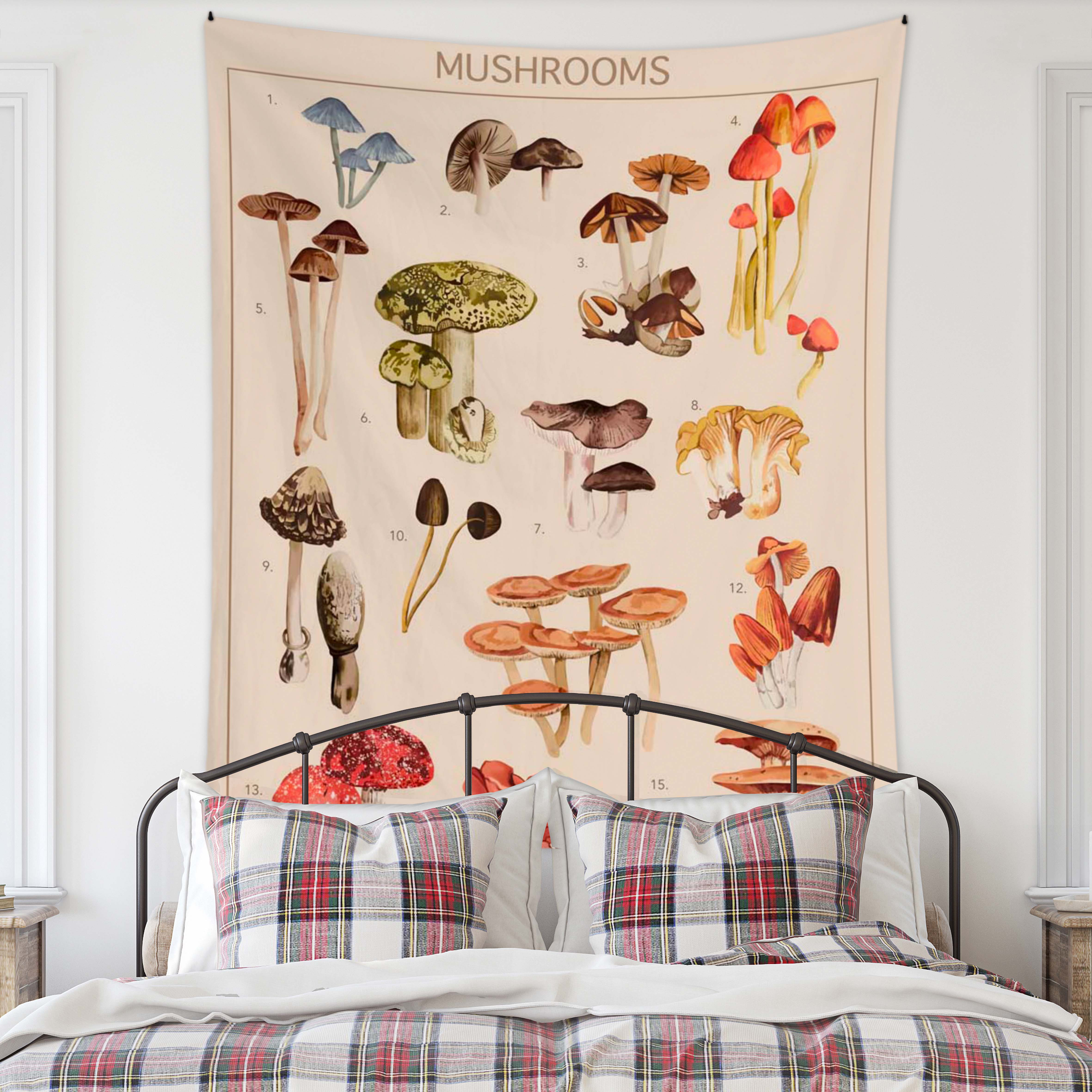 Mushroom Tapestry Vertical Vintage Velvet - Temu Australia