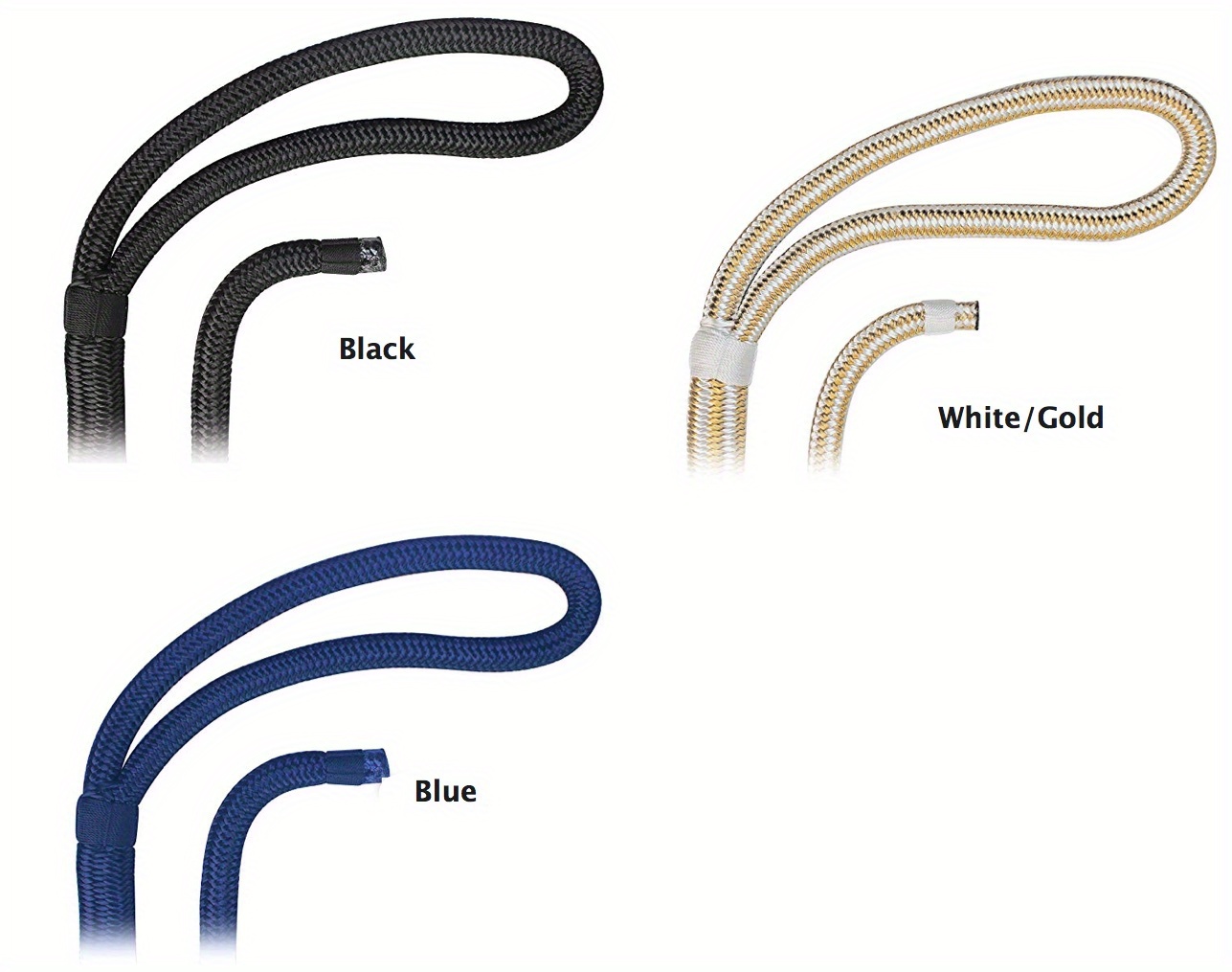 Heavy duty Double Braided Nylon Dock Lines 6000lbs Breaking - Temu United