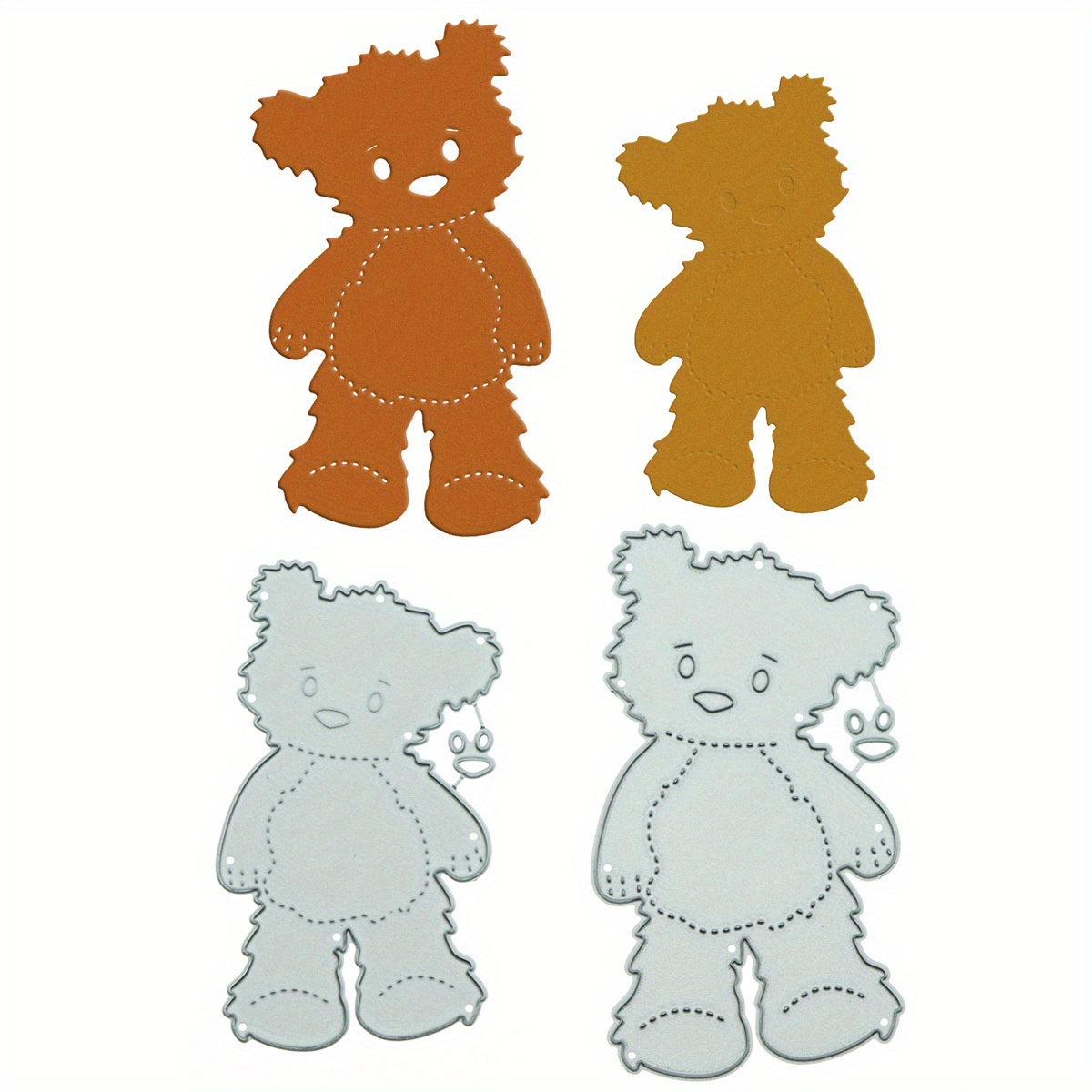 Metal Cutting Dies Cartoon Bear Animal Diy Album Paper Craft - Temu