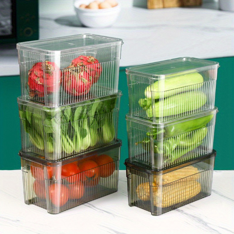 Thickened Transparent Refrigerator Storage Bins Fresh - Temu Netherlands