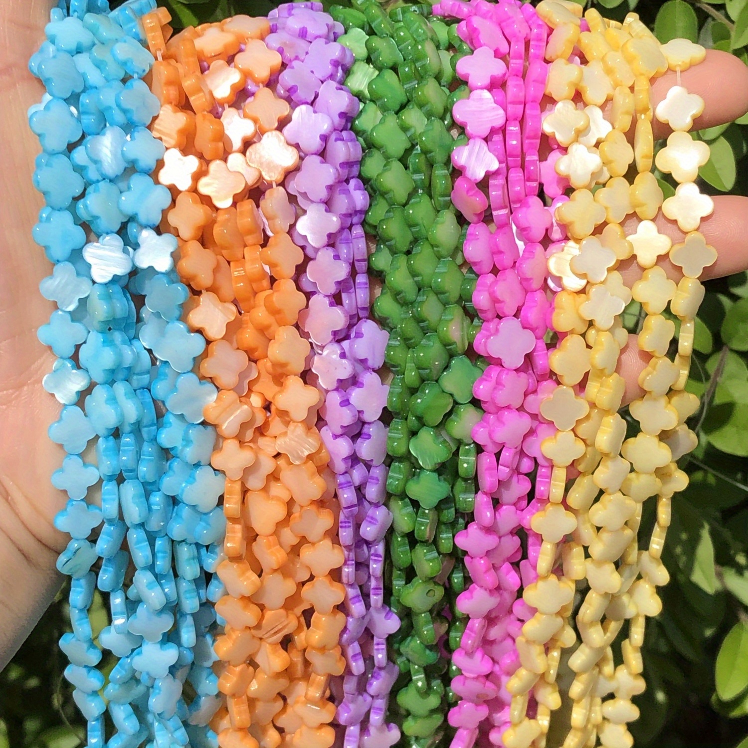 natural flat shell beads shape beads - Temu
